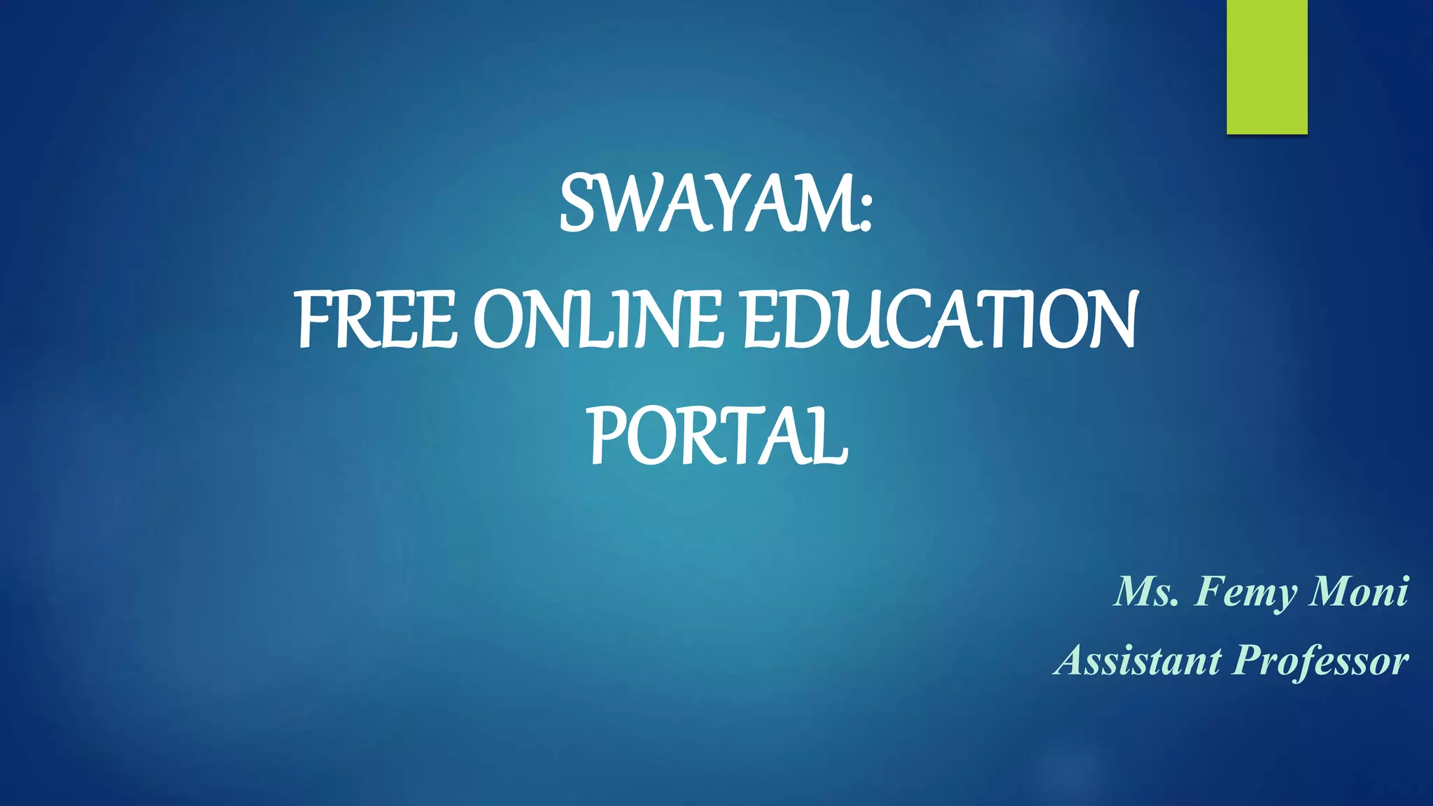 Swayam | PPTX