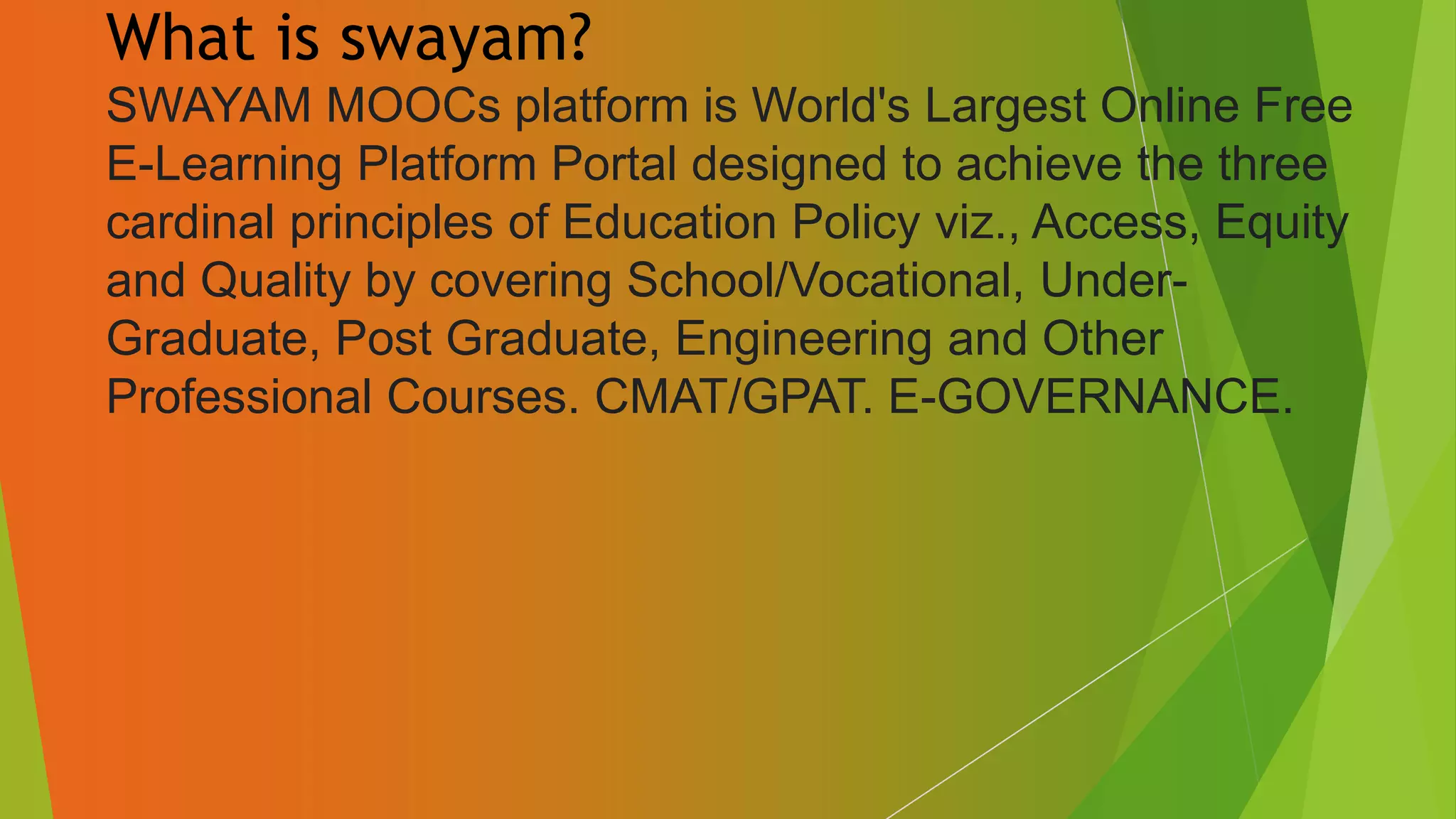 SWAYAM | PPTX