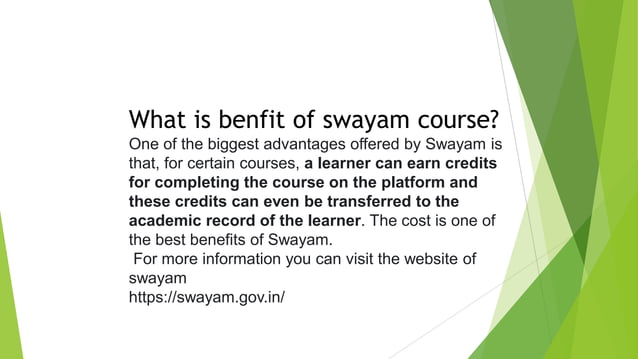 SWAYAM | PPT