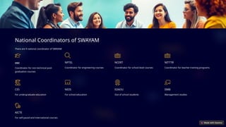 SWAYAM | PPT on SWAYAM | Notes on SWAYAM | PPTX