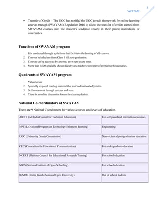 SWAYAM PDF | Notes on SWAYAM| Study Webs of Active Learning for Young ...