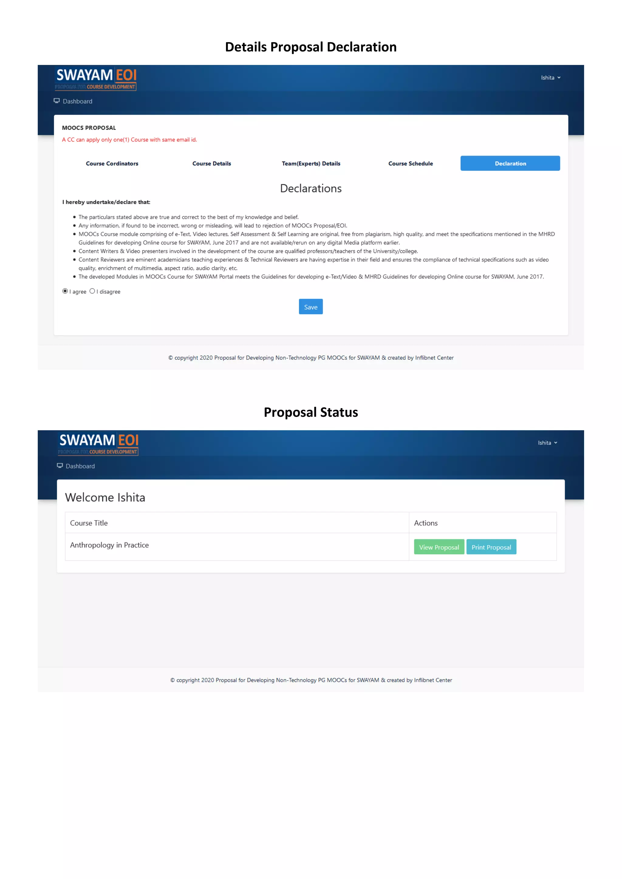SWAYAM portal manual | PDF