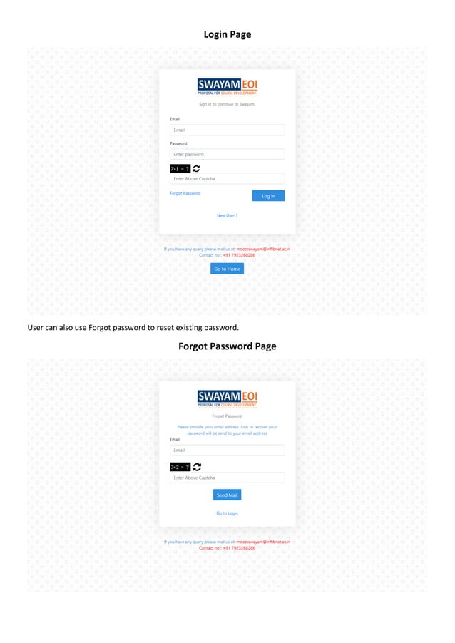 SWAYAM portal manual | PDF | Technology & Computing