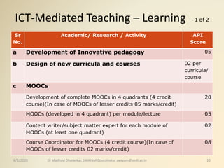 Swayam moocs development md 01062020 | PPT
