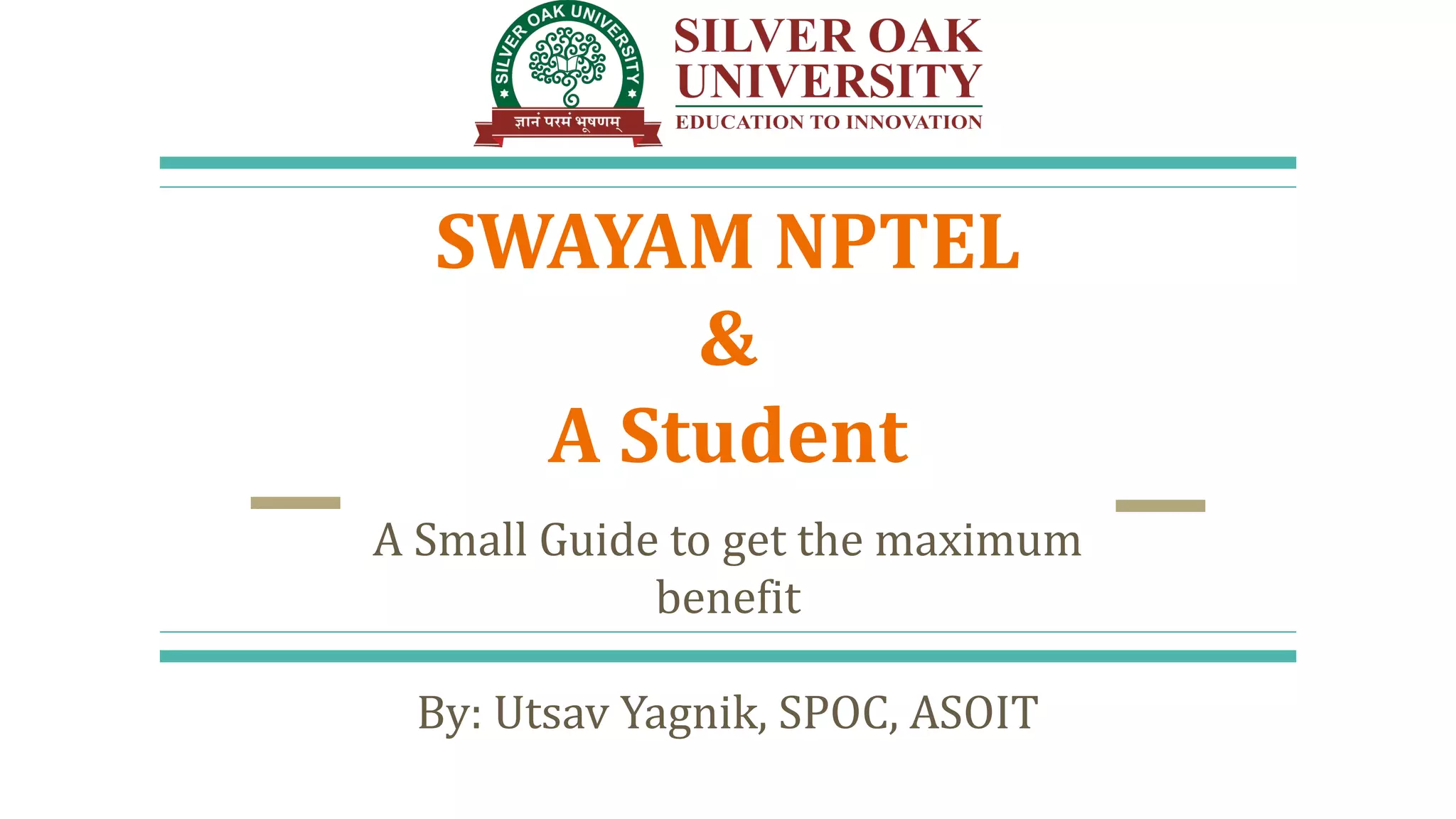 2020 SWAYAM NPTEL & a student | PDF