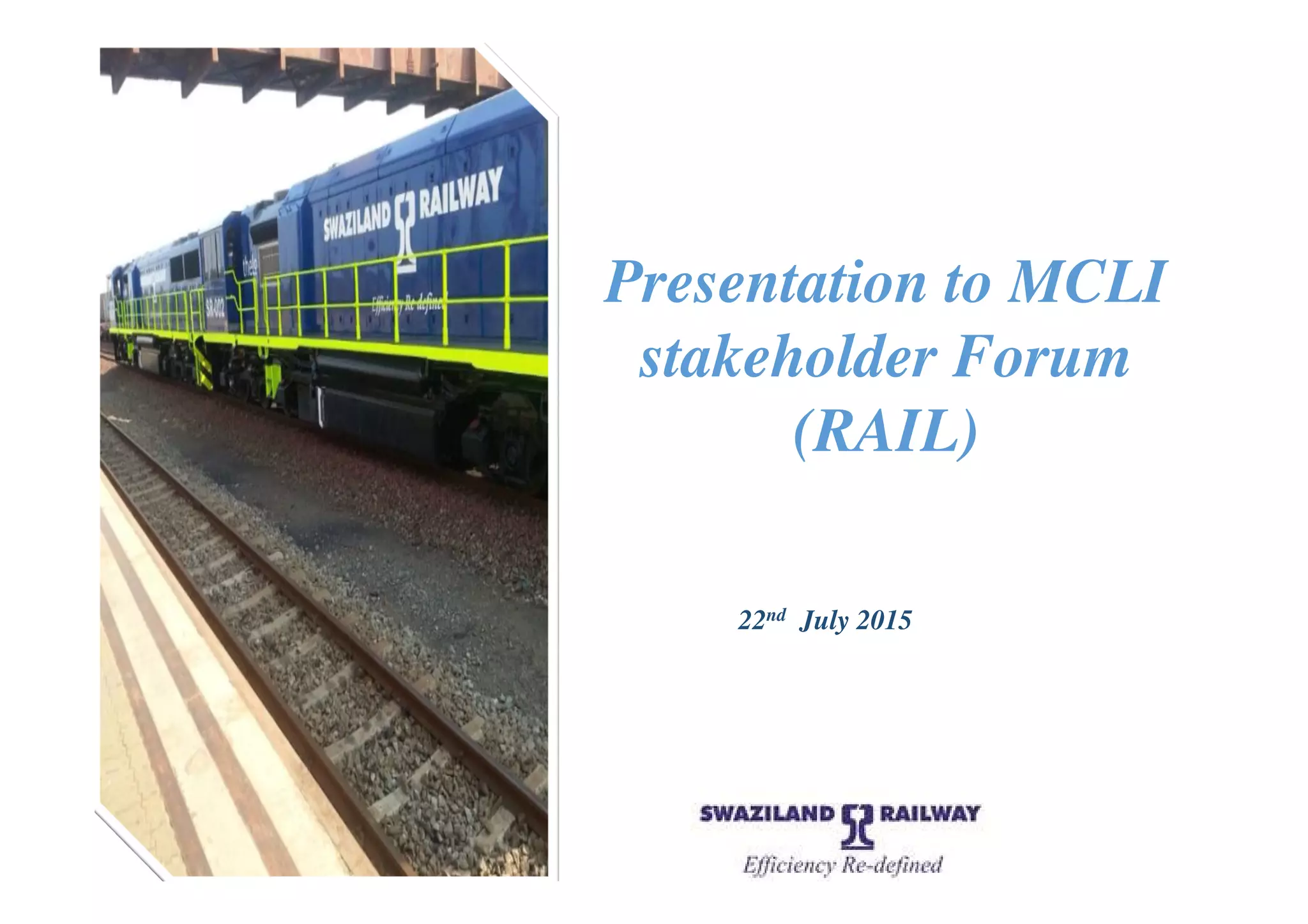 Maputo Development Corridor update: Swaziland Rail | PDF | Rail Travel ...