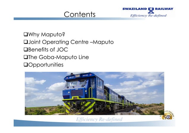 Maputo Development Corridor update: Swaziland Rail | PDF | Rail Travel ...