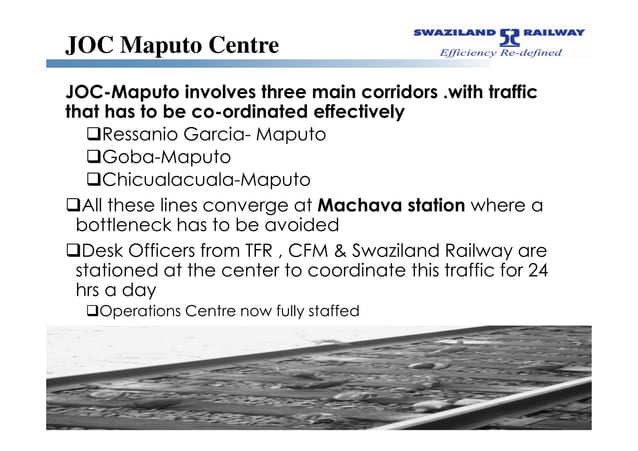 Maputo Development Corridor update: Swaziland Rail | PDF | Rail Travel ...