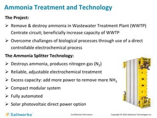 Ammonia Wastewater Treatment: Wastewater Treatment Plant (WWTP ...