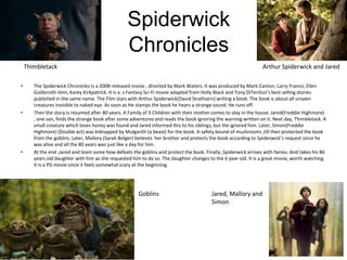 Spiderwick Chronicles | PPTX
