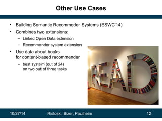 Mining the Web of Linked Data with RapidMiner | ODP