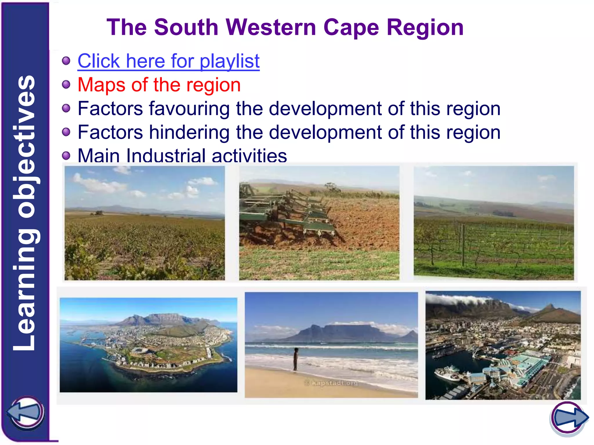 SW Cape Region | PPTX