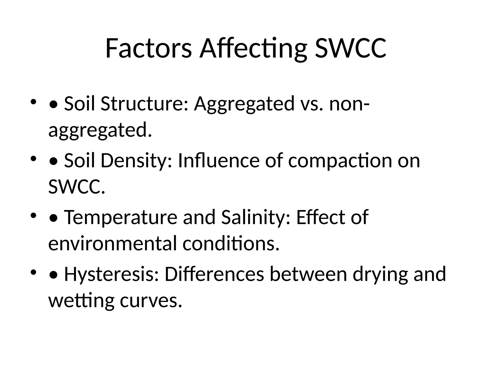 Soil-Water Characteristic Curve (SWCC) ppt | PPTX