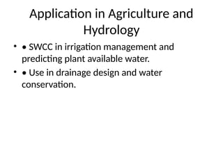 Soil-Water Characteristic Curve (SWCC) ppt | PPTX