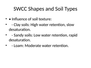 Soil-Water Characteristic Curve (SWCC) ppt | PPTX
