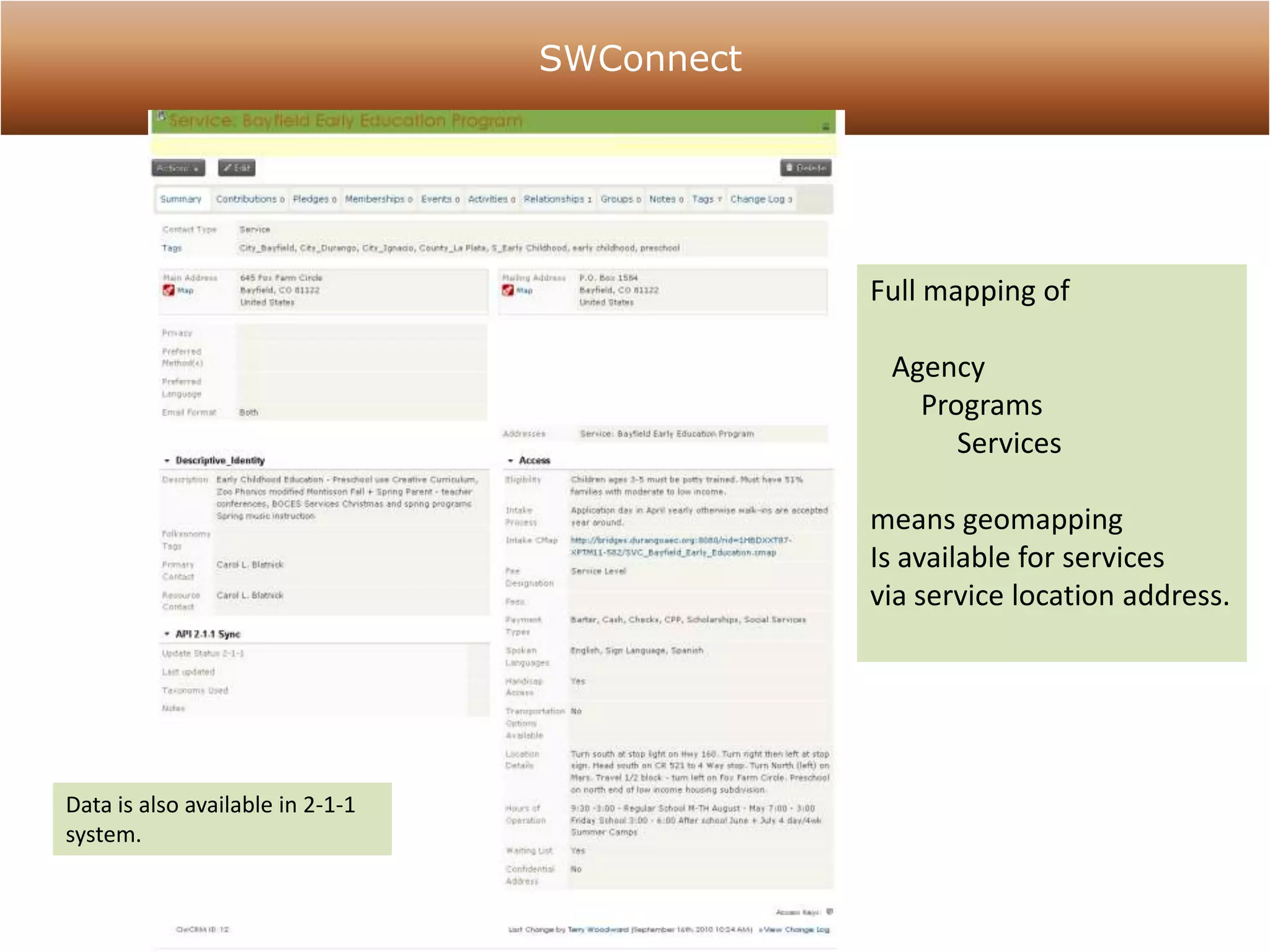 Sw connect mapping_overview_cortez | PPT | Free Download