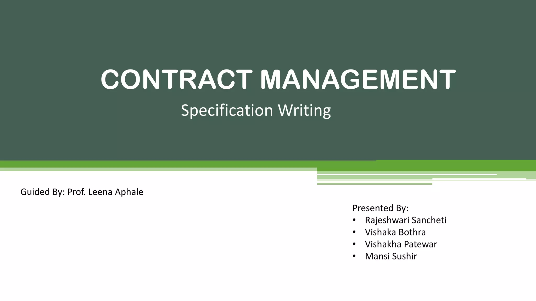 contract management, stages of contract management | PDF