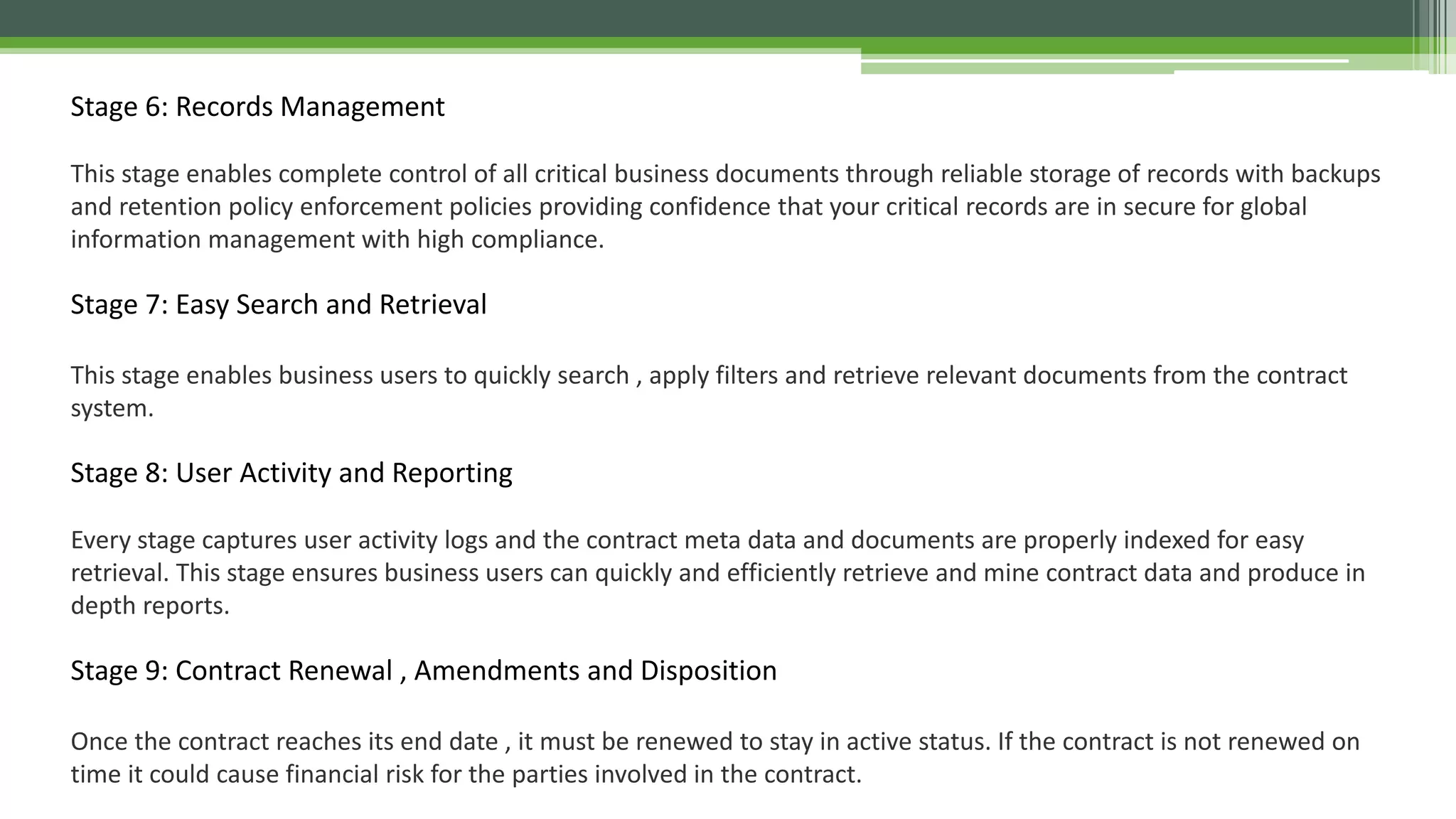 contract management, stages of contract management | PDF