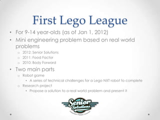SWCS FLL Robotics Intro | PPT