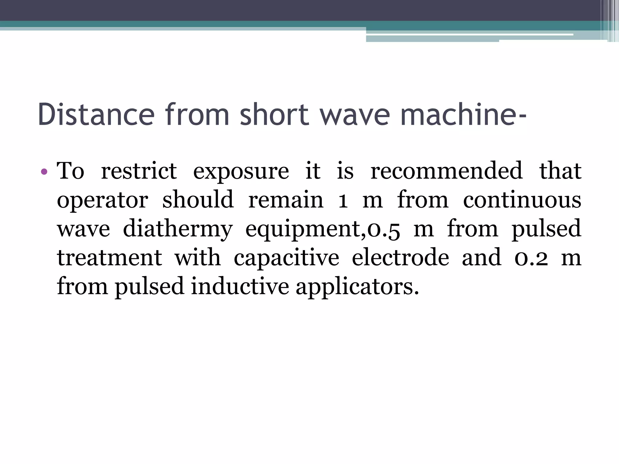 SHORT WAVE DIATHERMY (SWD) | PPTX