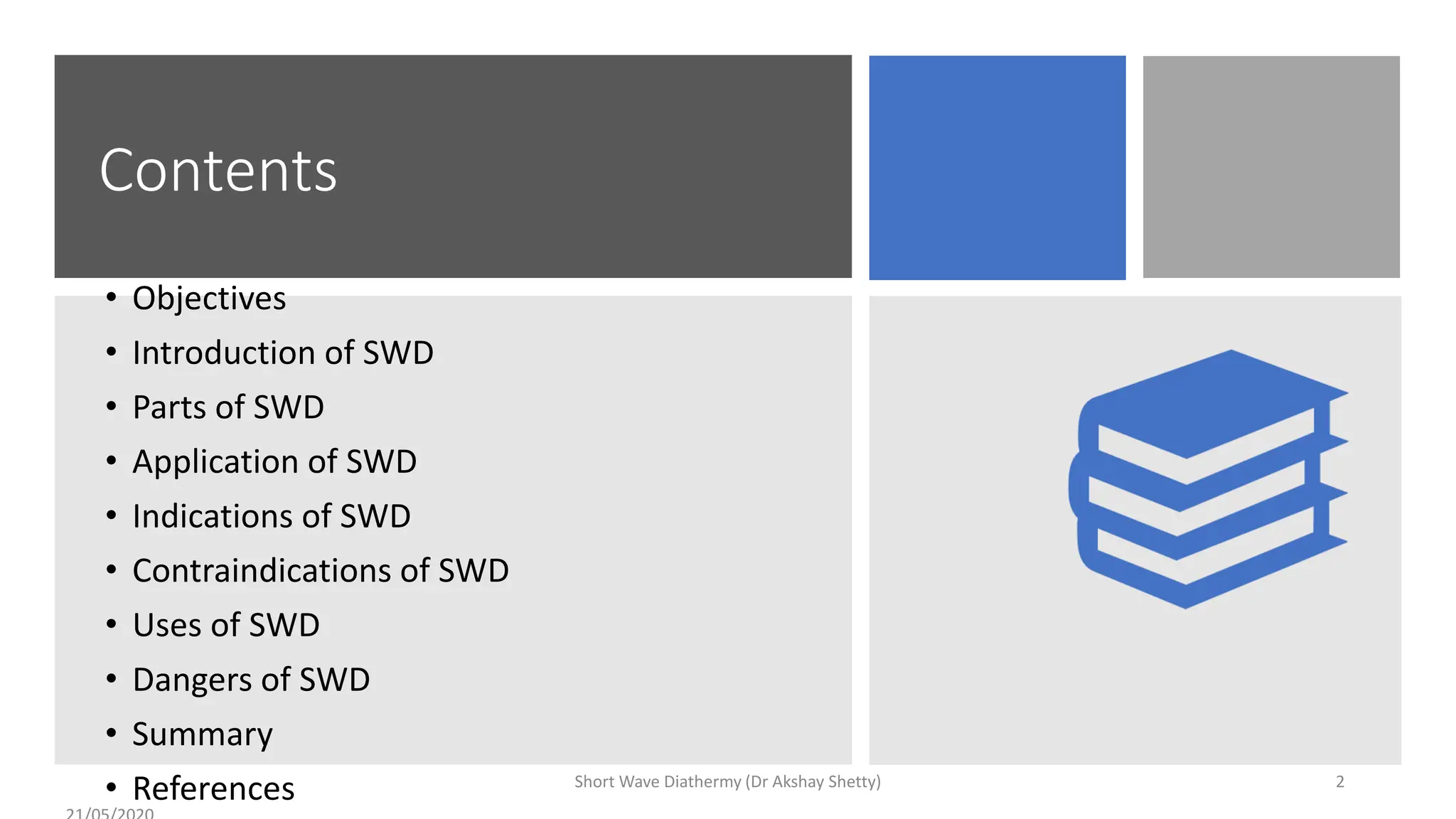 SWD/ Short wave diathermy Dr Akshay Shetty.pptx | First Aid | Injuries