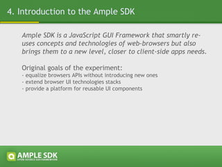 Building Complex GUI Apps The Right Way. With Ample SDK - SWDC2010 | PPT