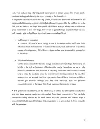Modification and Testing of Parabolic Concentrator Solar Water ...