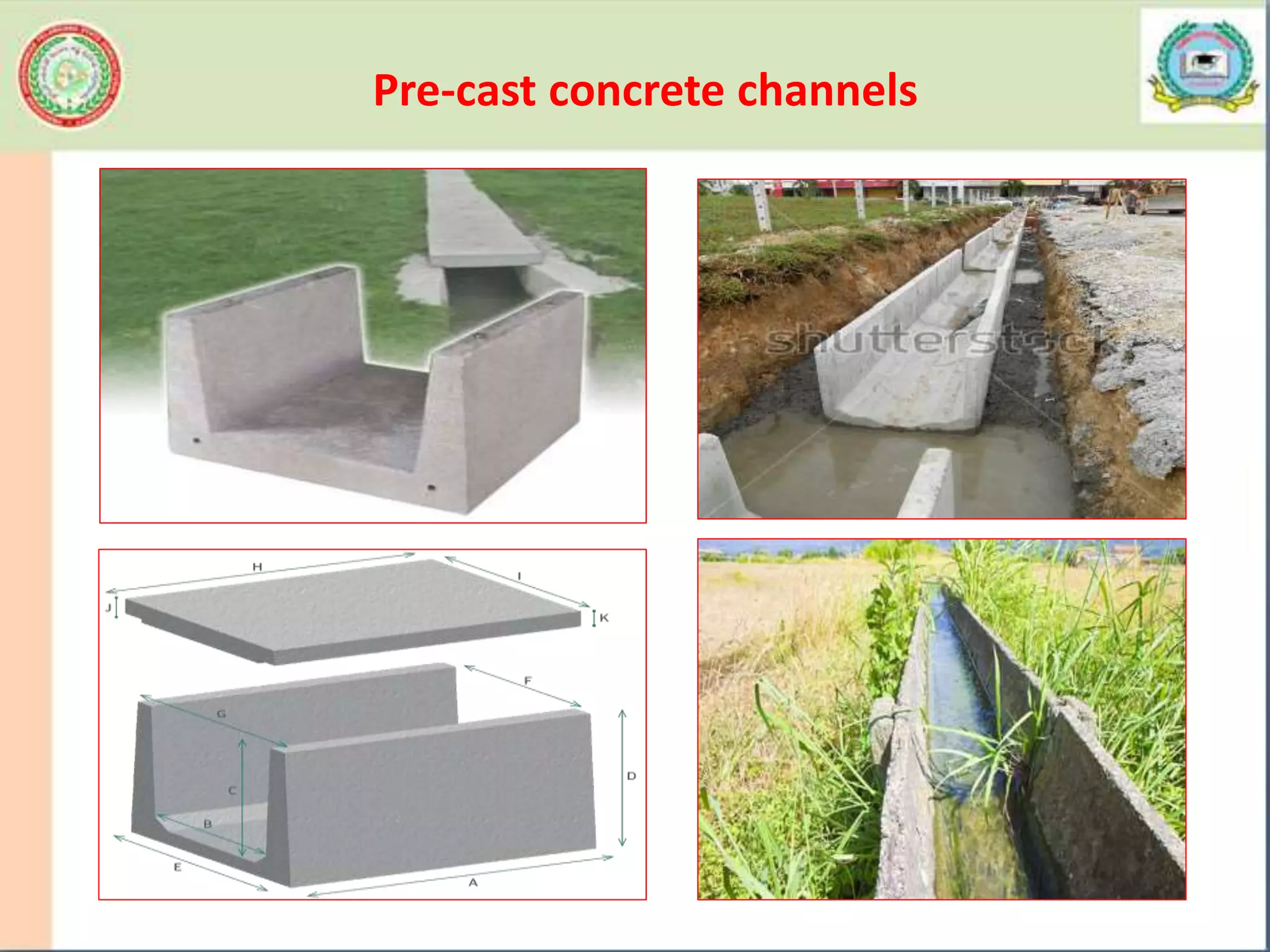 Swe l-8-earthen channels and under ground pipe line | PPTX