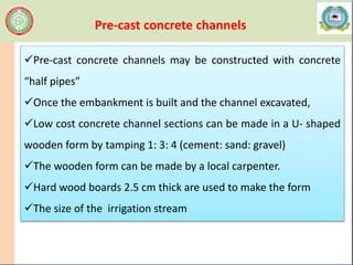 Swe l-8-earthen channels and under ground pipe line | PPTX