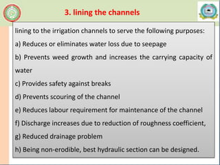 Swe l-8-earthen channels and under ground pipe line | PPTX