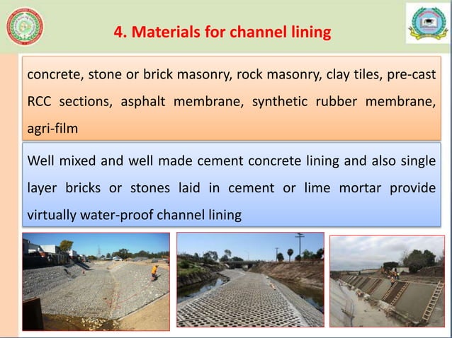 Swe l-8-earthen channels and under ground pipe line | PPTX