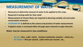 measures of water | PPT