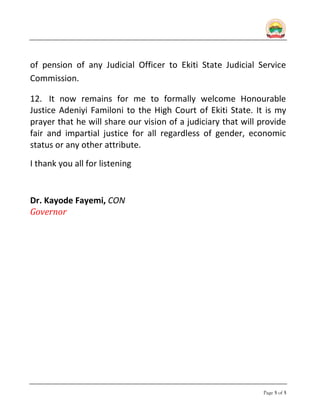 SWEARING-IN OF THE HIGH COURT JUDG | PDF