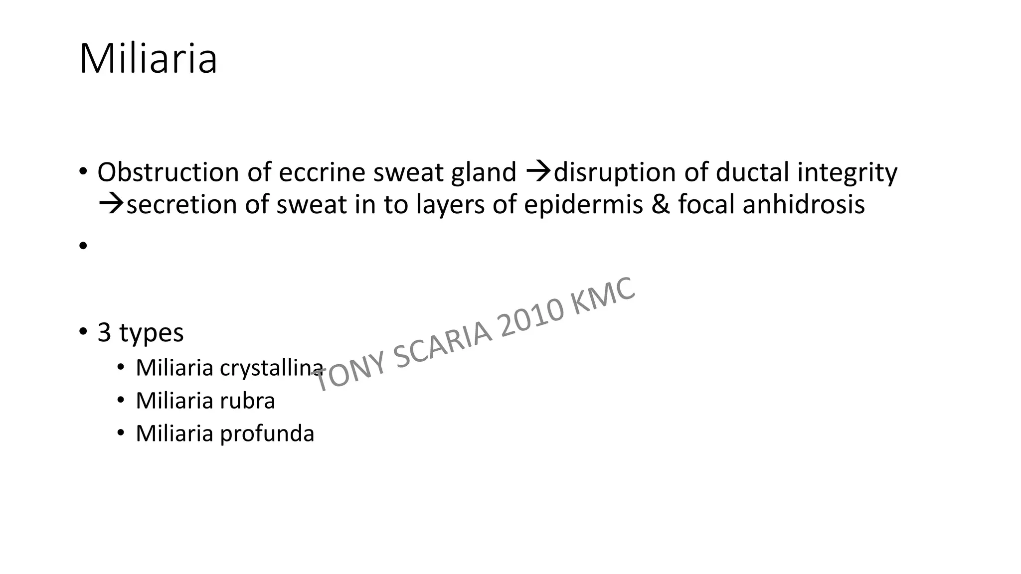 Sweat gland & sebaceous gland dermatology revision notes | PPTX