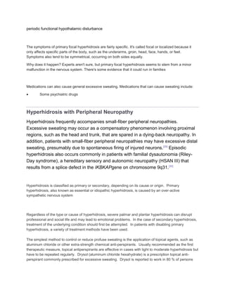 Sweating | DOCX | Deodorant and Antiperspirant | Personal Care