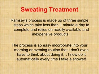 Sweating Treatment | PPT
