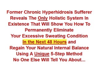 Sweat miracle | PPTX