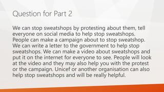 Sweatshops | PPTX