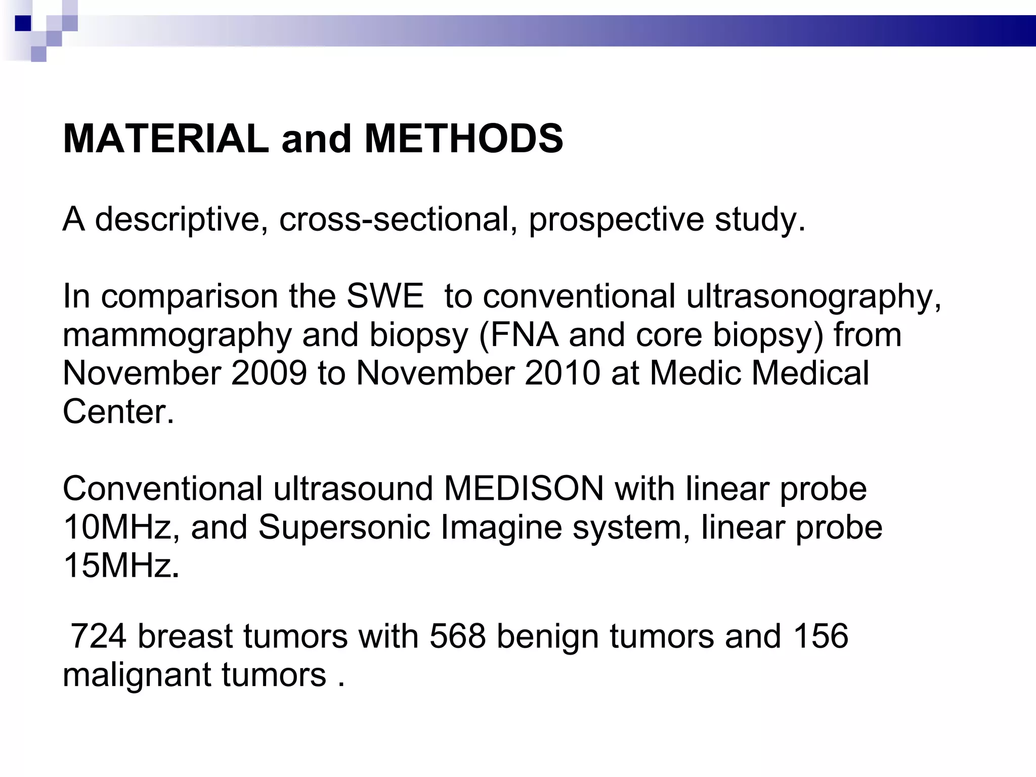 SHEAR WAVE ELASTOGRAPHY of BREAST TUMORS | PPT