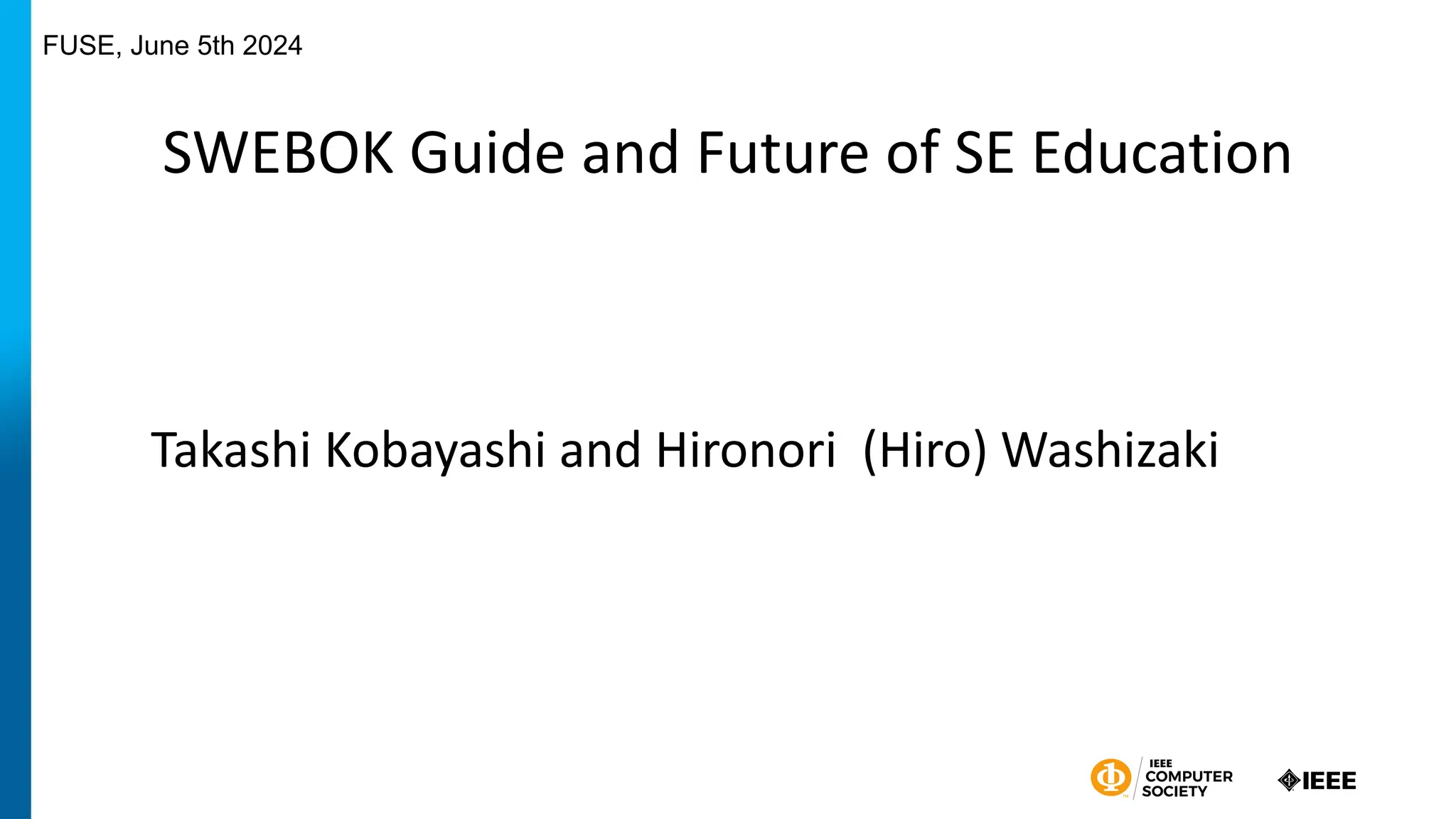 SWEBOK and Education at FUSE Okinawa 2024 | PDF