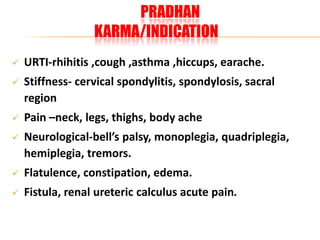 Swedan karma as pradhan karma its correlation with Thermotherapy | PPT