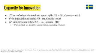 Sweden - National System of Innovation Summary | PDF