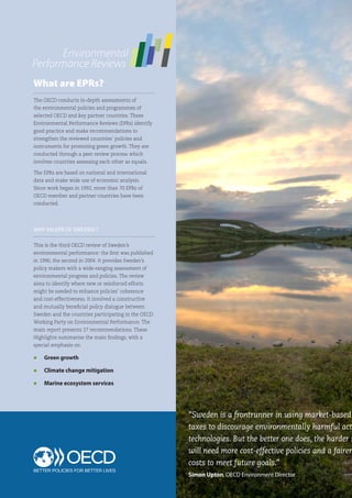 Highlights of the Environmental performance review of Sweden | PDF