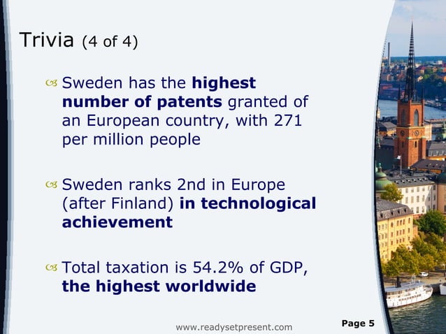Sweden Powerpoint Country | PPT