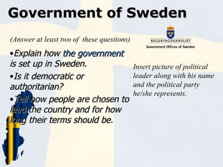 Sweden Template T 3 | PPT