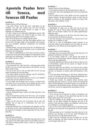 Swedish - The Epistles of Paul the Apostle to Seneca, with Seneca's to ...