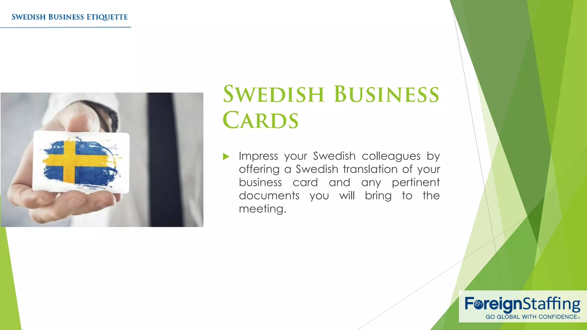 Swedish Business Etiquette | PDF