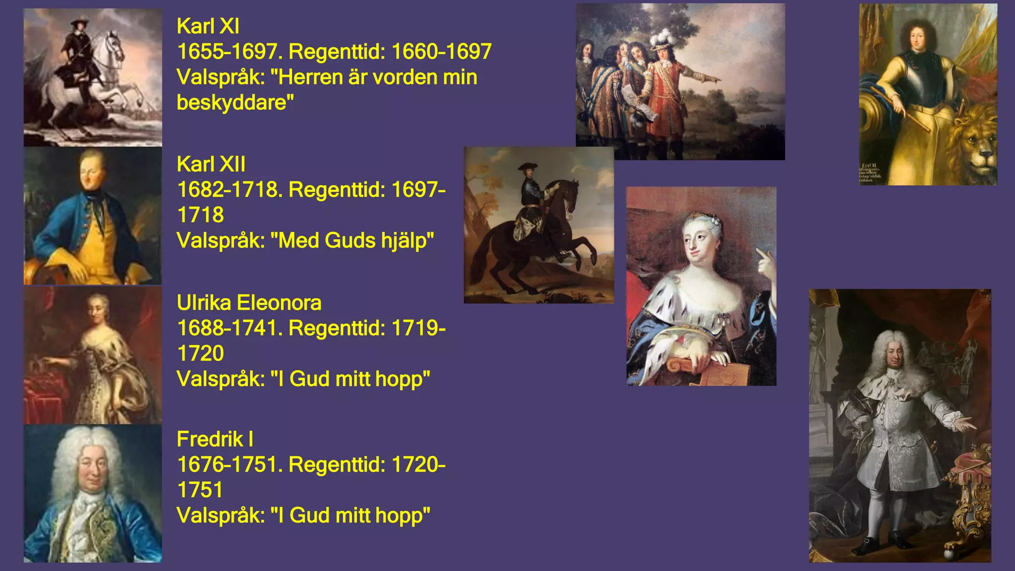 Swedish Kings Queens svenska regenter | PPT
