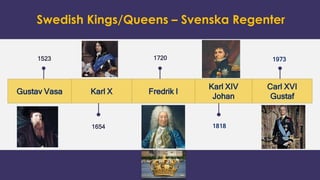 Swedish Kings Queens svenska regenter | PPT