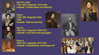 Swedish Kings Queens svenska regenter | PPT